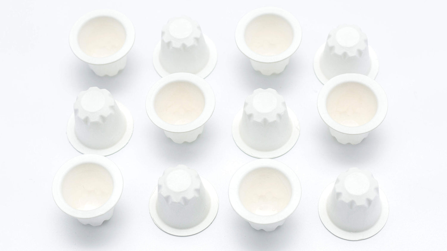 Compostable Sugarcane Pulp Empty Coffee Capsules